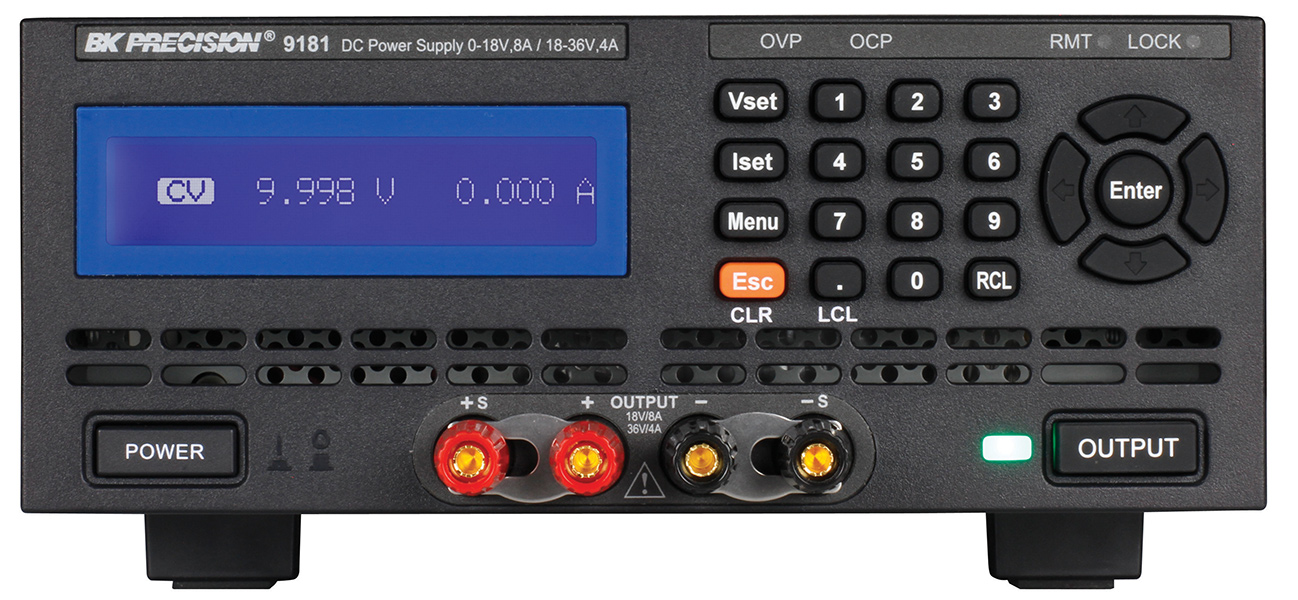 BK Precision 9181 - Fuente de poder DC sencilla programable 0-18V ó 0-36V
