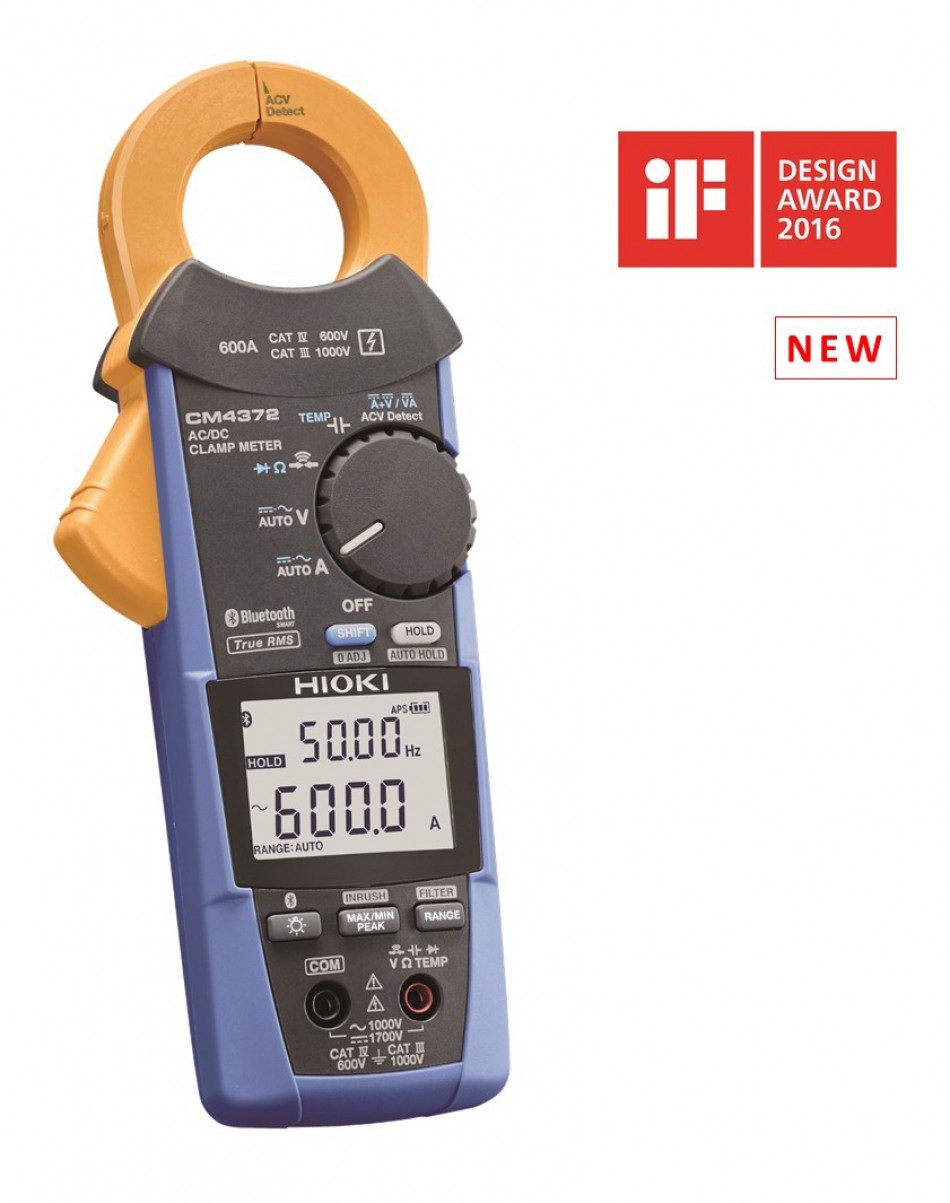 Hioki CM4372 - Pinza Amperimétrica 600A AC/DC con Detector de Voltaje y ...