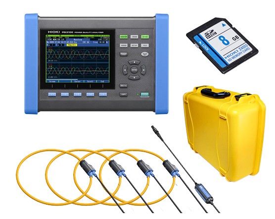 Hioki PQ3100-94 - Analizador de Calidad Eléctrica Clase S+ con Pinzas ...