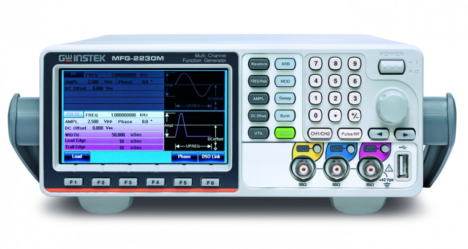 GW Instek MFG-2230M - Generador de funciones 30Mhz, 2 canales