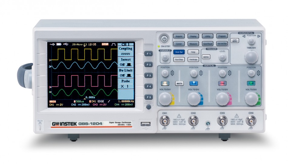 GW Instek GBS-1104 - Osciloscopio Digital de Banco 100 MHz