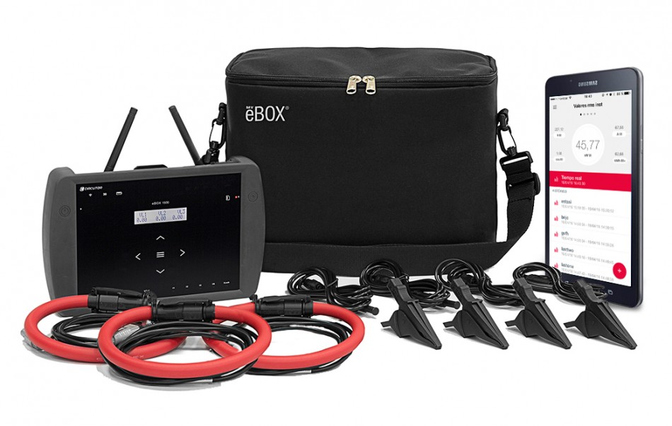 Circutor MYeBOX-1500-3FLEXR45 - Kit Analizador y Registrador de Calidad Eléctrica WiFi y 3G Clase A