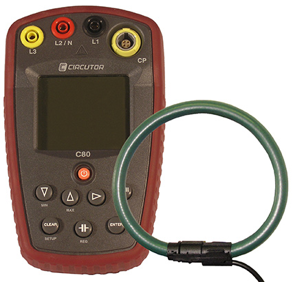 Circutor M80123 - Medidor de potencia 500V portátil; C-80/FLEX45